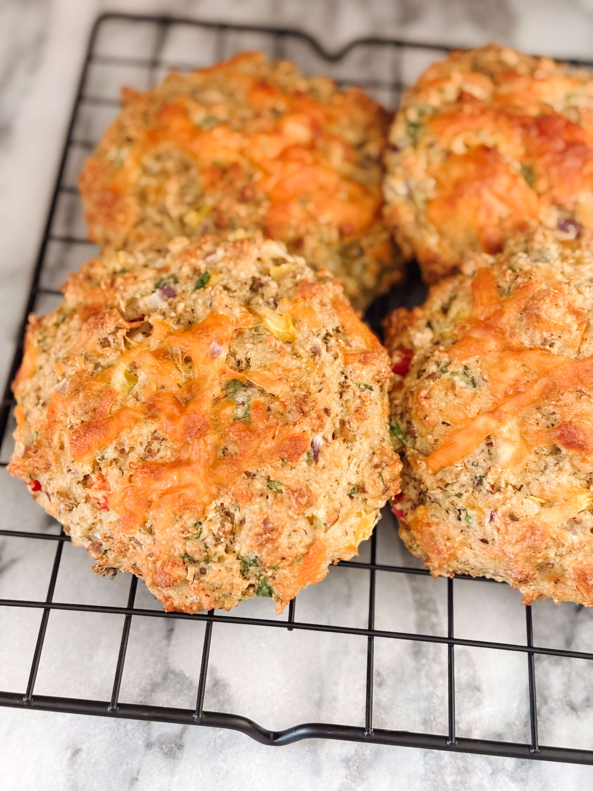 High Protein Breakfast Biscuits - Abbey Verigin