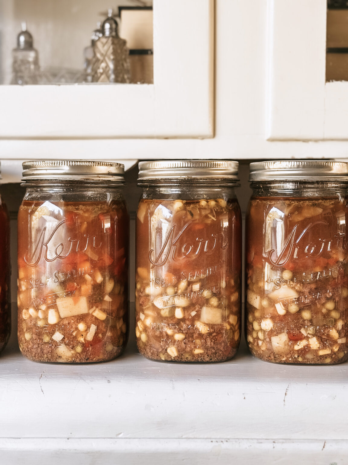 Home Canned Beef And Vegetable Soup | How To Pressure Can Soup - Abbey ...