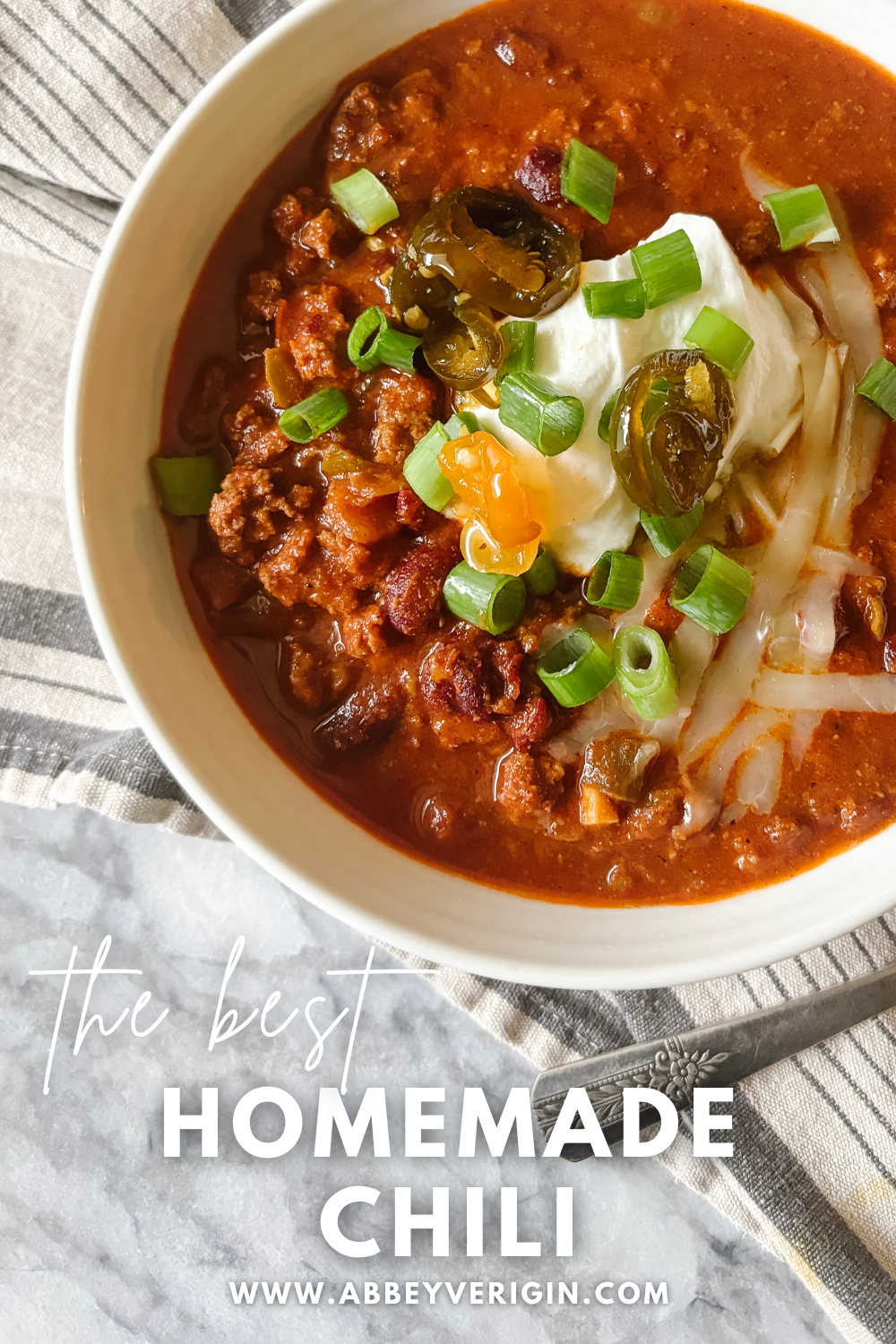 The Best From Scratch Chili Recipe - Abbey Verigin